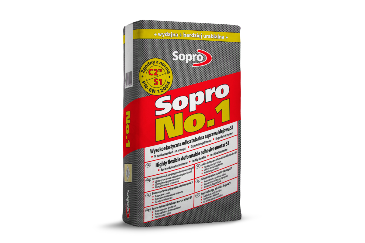Zaprawa klejowa NO.1 400 S1 25 kg Sopro - Bricomarche.pl