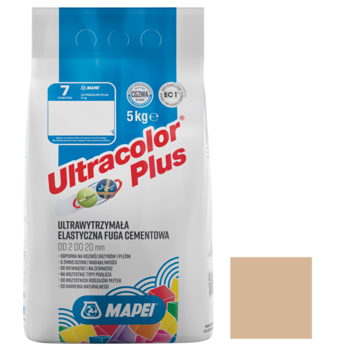 Fuga Ultracolor Plus 138 Jasny beż migdałowy 5 kg MAPEI - Bricomarche.pl