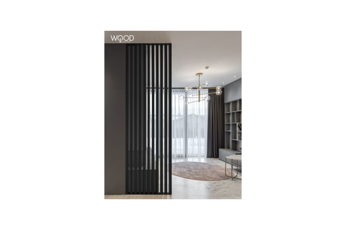 Panel ścienny Stegu 1 lamel czarny - Bricomarche.pl