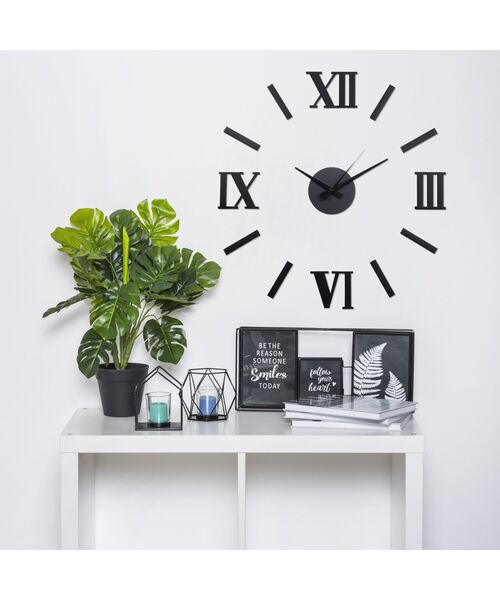 Zegar naklejany STICKER TULUS śr. 100 cm czarny - Bricomarche.pl