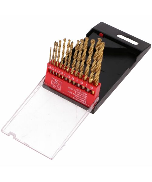 Wiertła tytanowe do metalu - zestaw 13 szt. FASTER TOOLS - Bricomarche.pl