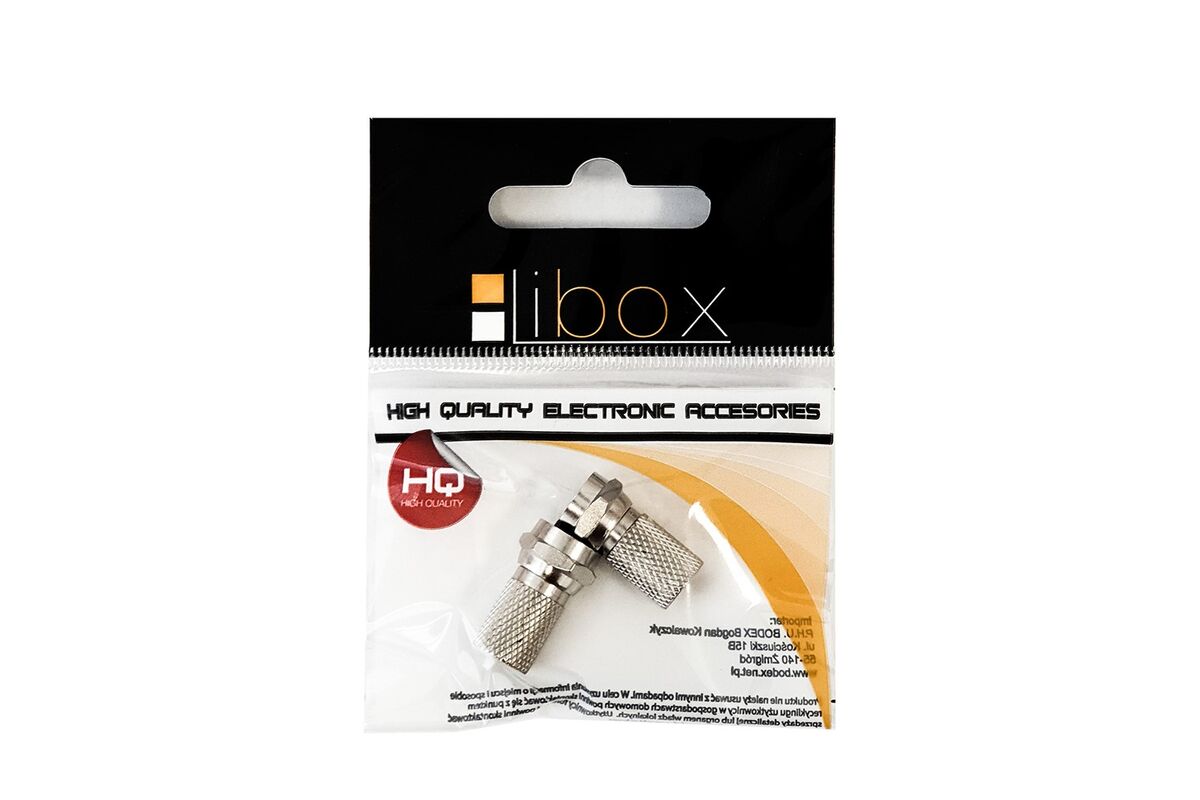 Wtyk sat "F" 6,8 mm HQ CU LIBOX 2 sztuk - Bricomarche.pl