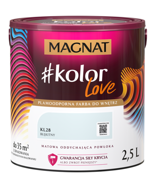 Farba #Kolor Love KL28 błękitny 2,5 l Magnat - Bricomarche.pl
