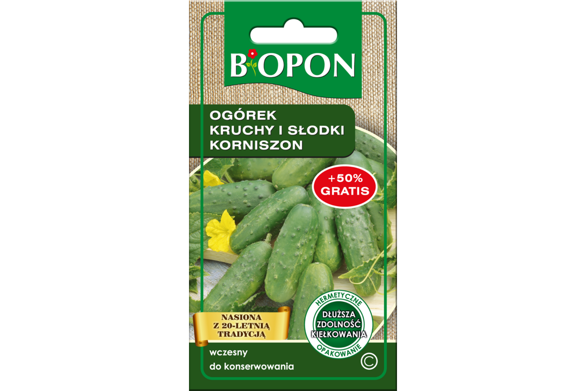 Nasiona ogórek kruchy i słodki korniszon 2 g Bopon - Bricomarche.pl