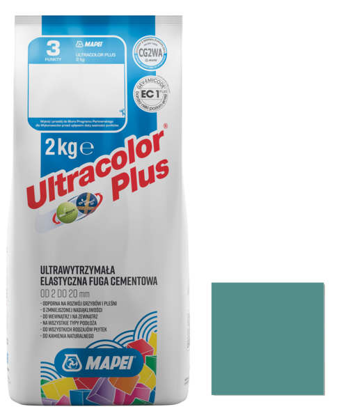 Fuga Ultracolor Plus 171 Turkus 2 kg MAPEI - Bricomarche.pl