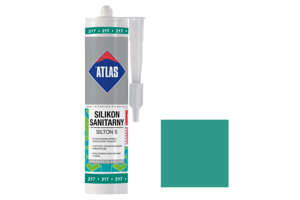 Silikon sanitarny SILTON S 217 szmaragdowy 280 ml Atlas - Bricomarche.pl