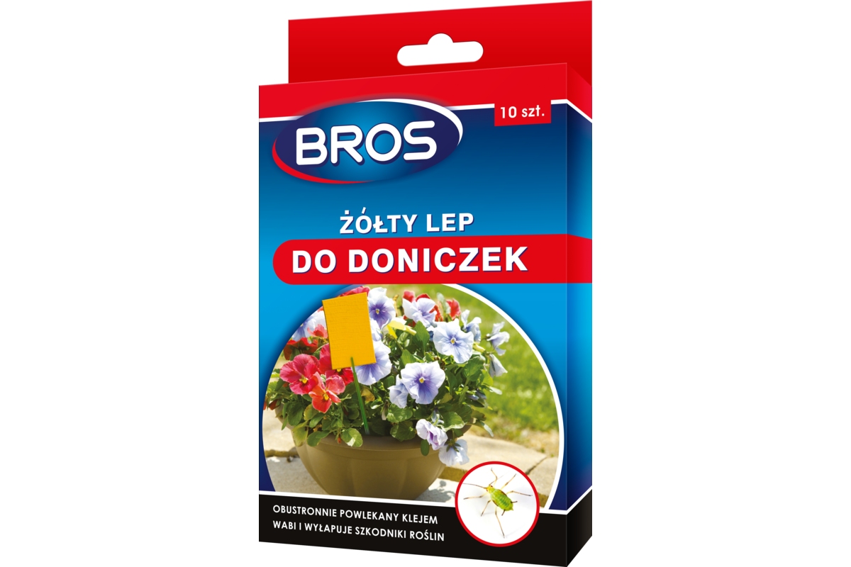 Lep do doniczek żółty 10 sztuk BROS - Bricomarche.pl Lep do doniczek żółty 10 sztuk BROS - Bricomarche.pl