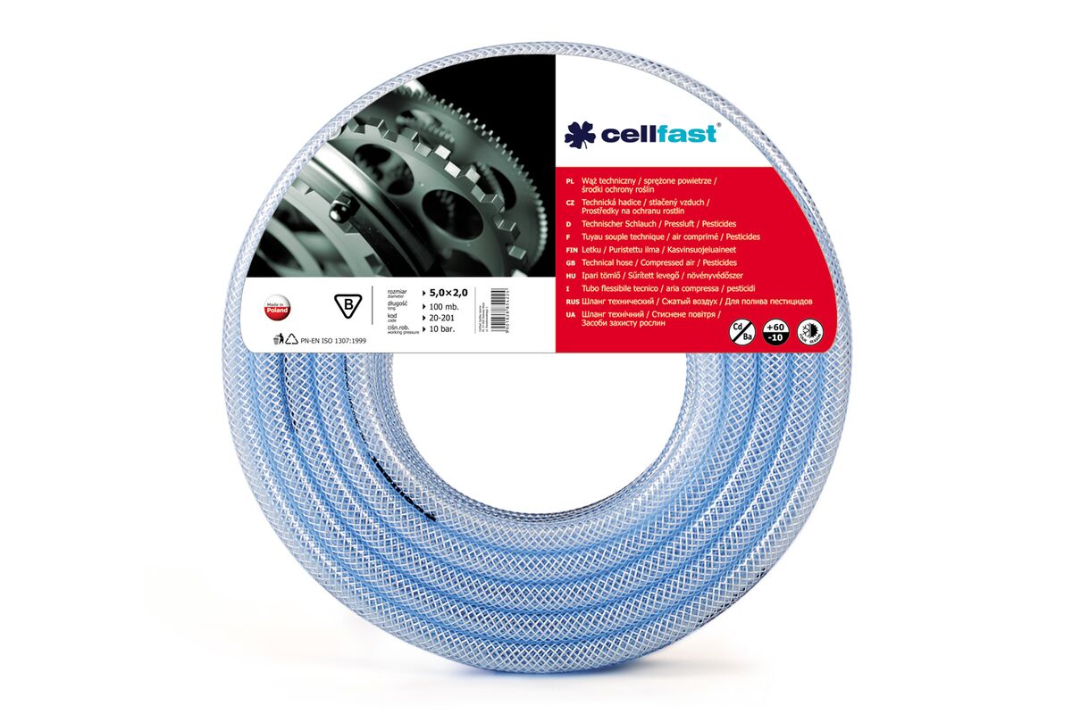 Wąż techniczny zbrojny 19 x 3 mm 50 mb - Bricomarche.pl