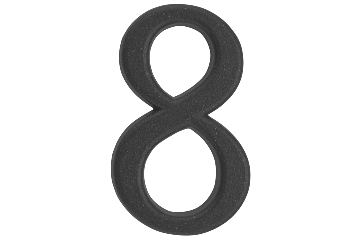 Cyfra "8" ZnAl grafit 50 mm - Bricomarche.pl
