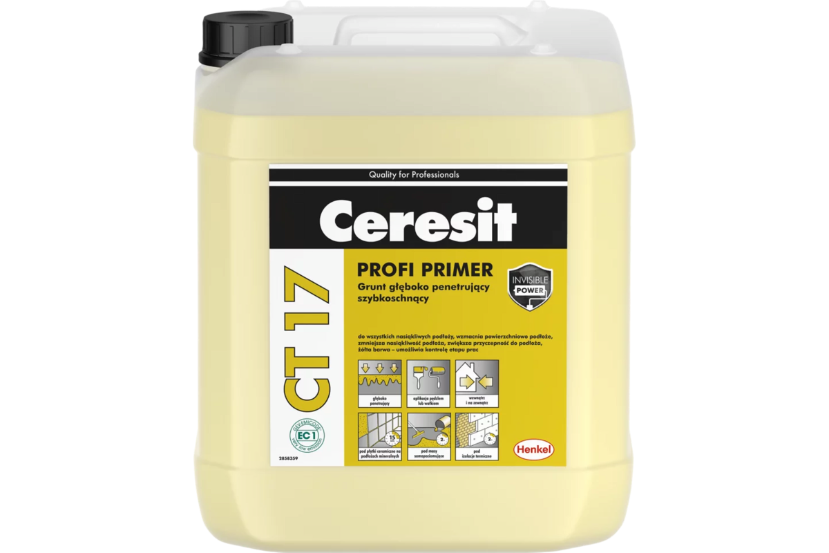 Głęboko penetrujący grunt bezrozpuszczalnikowy CT 17 5 l Ceresit - Bricomarche.pl