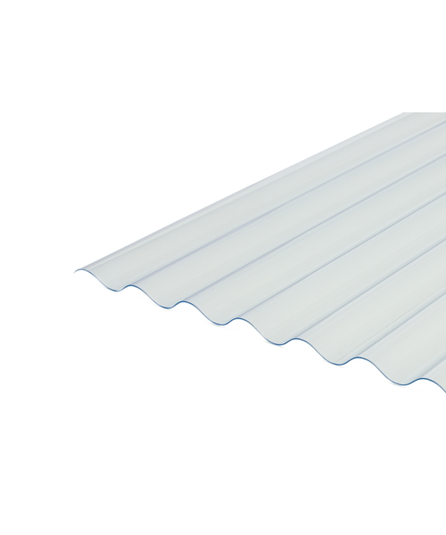 Płyta PVC przeźroczysta FALA 76/18 900 x 2500 x 0,8 mm - Bricomarche.pl