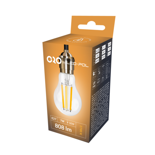 Żarówka LED ORO-E27-FL-CLARO-7W-DW - Bricomarche.pl