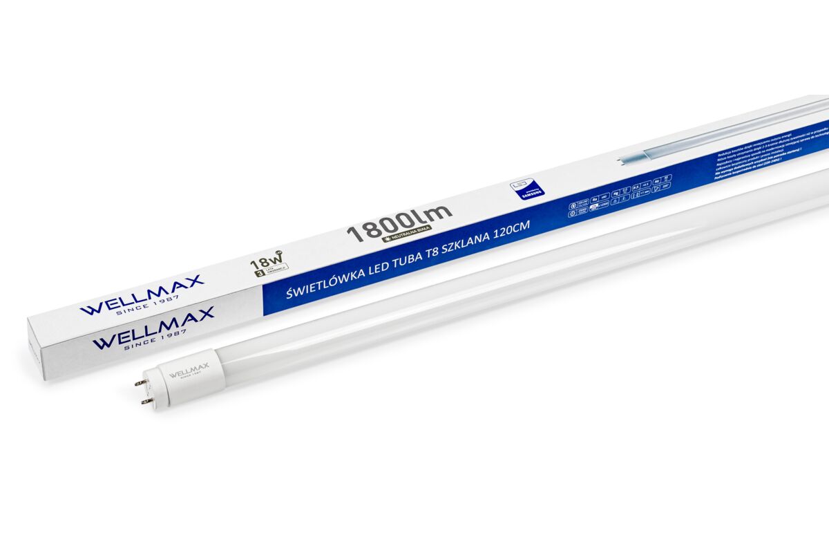 Świetlówka ledowa Wellmax LED T8 G13 120 cm 4000k - Bricomarche.pl