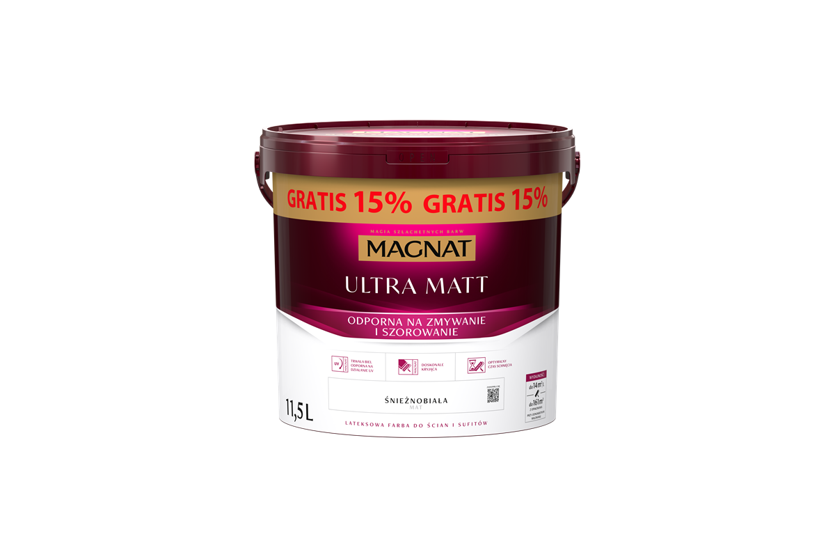 Farba MAGNAT Ultra Matt biały 11,5 l - Bricomarche.pl