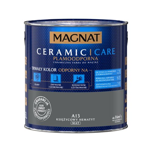 Farba ceramiczna MAGNAT Ceramic Care księżycowy hematytA13 2,5 l ...