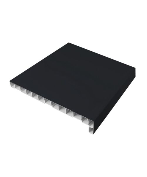 Parapet wewnętrzny PVC 25 x 126 grafit Plasti King - Bricomarche.pl