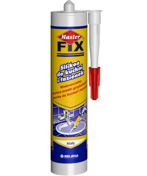 Silikon sanitarny biały 280 ml MASTER FIX - Bricomarche.pl