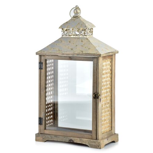 Latarnia XL 31 x 21 x 61 cm LEVI NATURAL - Bricomarche.pl