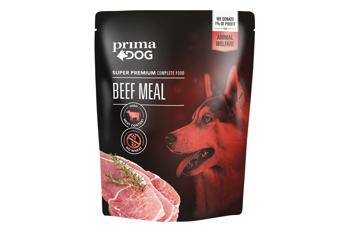 Karma dla psa 260 g danie z wołowiną Prima Dog - Bricomarche.pl