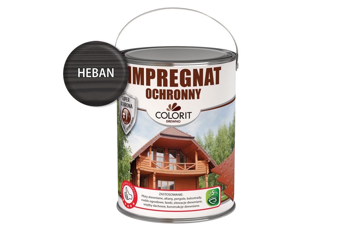 Impregnat ochronny heban 4,5 l Colorit Drewno - Bricomarche.pl