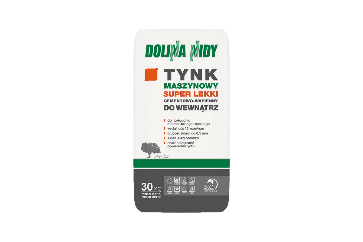 Tynk cementowo-wapienny maszynowy super lekki 30 kg Dolina Nidy ...