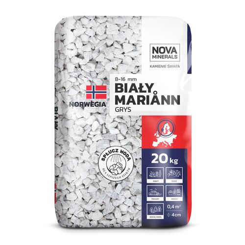 Grys biały MARIANN 8-16 mm 20 kg - Bricomarche.pl