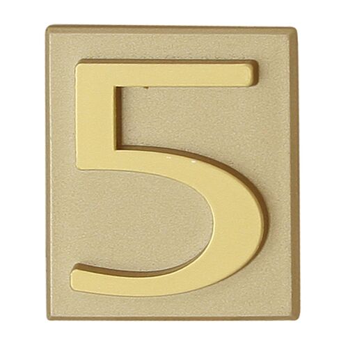 Cyfra "5" INV złota - Bricomarche.pl