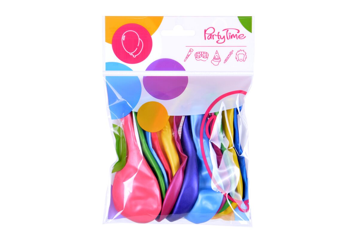 Balonik metalizowany 10", 12 sztuk - Bricomarche.pl