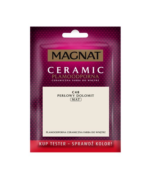 Farba ceramiczna MAGNAT Ceramic TESTER perłowy dolomit C48 30 ml ...