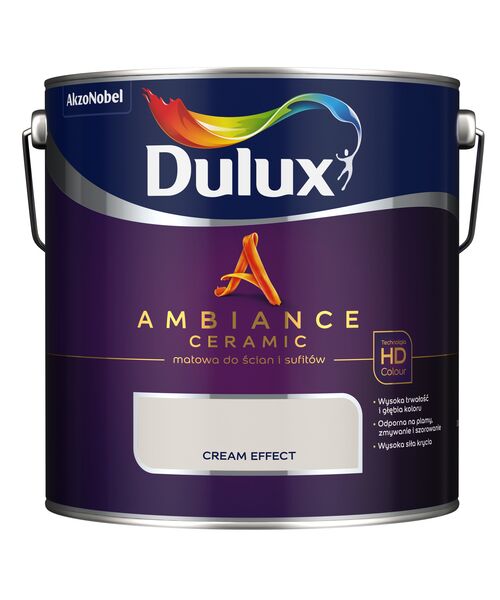 Farba ceramiczna AMBIANCE CERAMIC Cream Effect 2,5 l Dulux - Bricomarche.pl