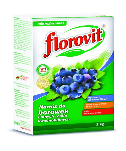 Nawóz do borówek i innych kwaśnolubnych roślin karton 1 kg Florovit - Bricomarche.pl