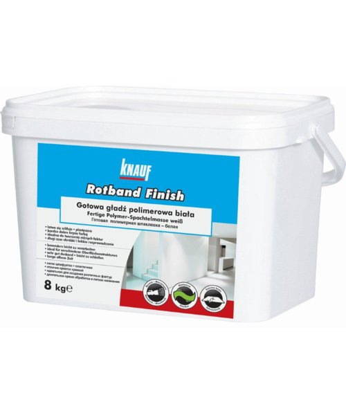Gładź gotowa polimerowa biała Rotband Finish 3 kg Knauf - Bricomarche.pl
