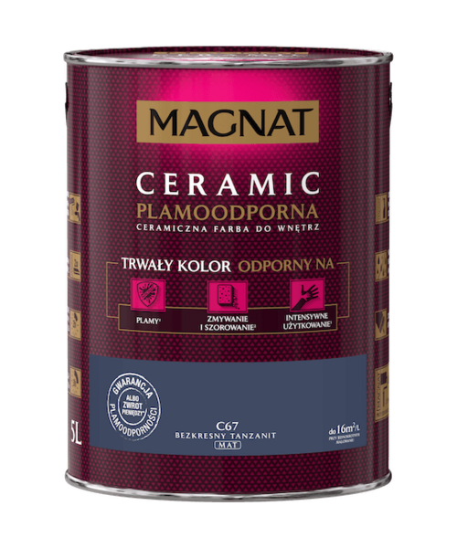 Farba ceramiczna MAGNAT Ceramic bezkresny tanzanit C67 5 l - Bricomarche.pl
