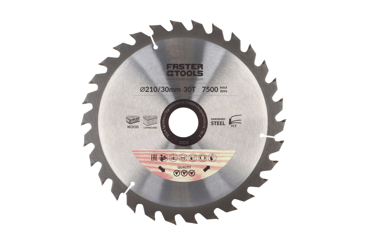 Tarcza widiowa do drewna 210 x 30 mm 30z. FASTER TOOLS - Bricomarche.pl
