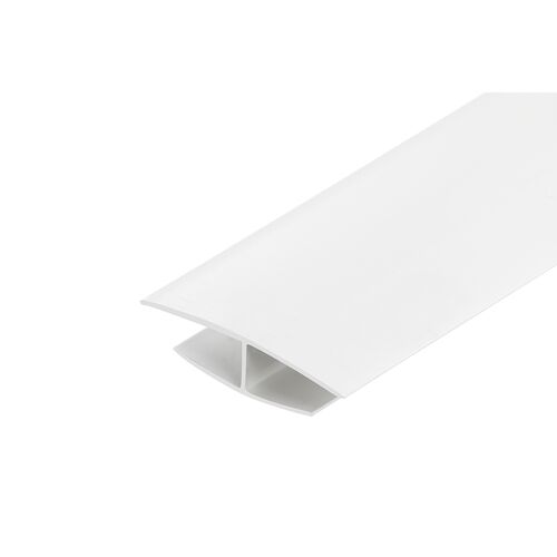 Listwa łącząca H do paneli ściennych PVC 3 m biała Cezar - Bricomarche.pl
