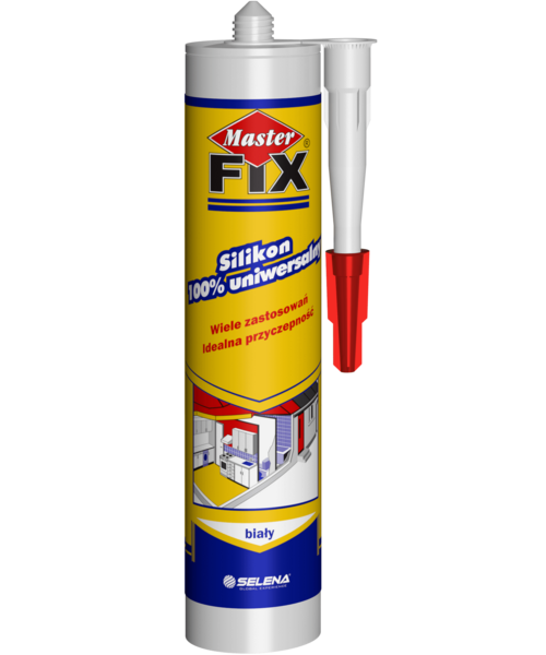 Silikon uniwersalny biały 280 ml MASTER FIX - Bricomarche.pl