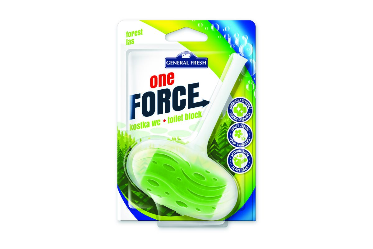 Kostka WC blistra, One Force, 40 g, las, General Fresh - Bricomarche.pl