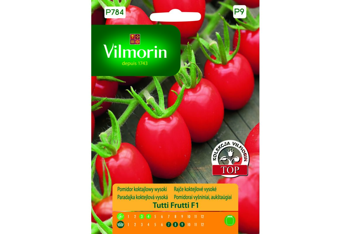 Pomidor gruntowy i pod osłony wysoki koktajlowy Tutti Frutti F1 7 Vilmorin Garden - Bricomarche.pl