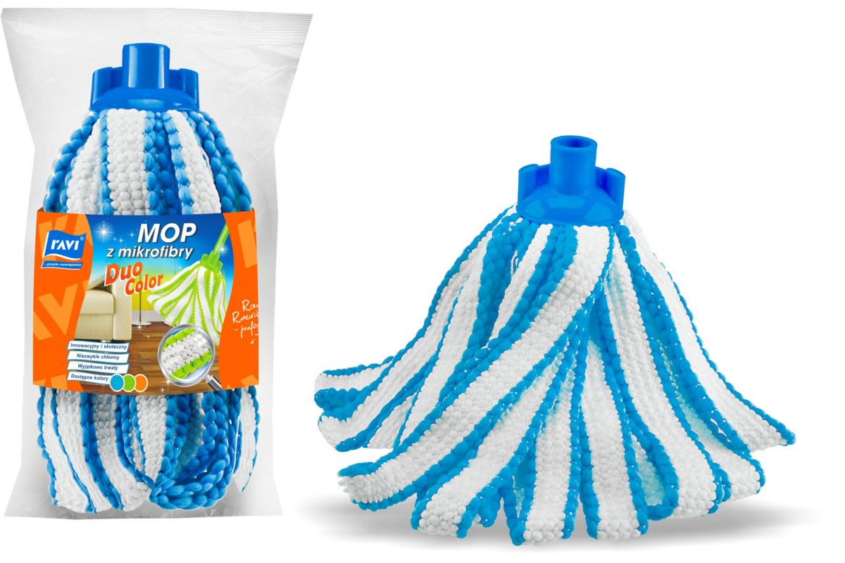 Mop DUO COLOR z mikrofibry Ravi - Bricomarche.pl