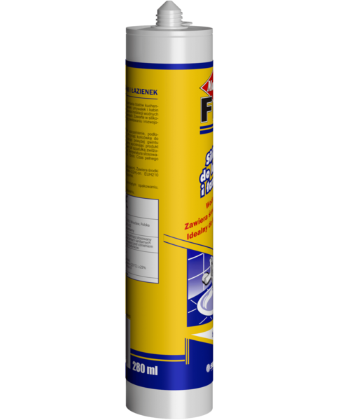 Silikon sanitarny biały 280 ml MASTER FIX - Bricomarche.pl