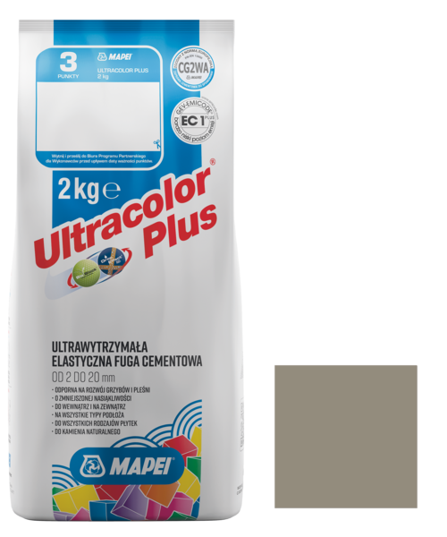 Fuga Ultracolor Plus 116 Szary szałwiowy 2 kg MAPEI - Bricomarche.pl