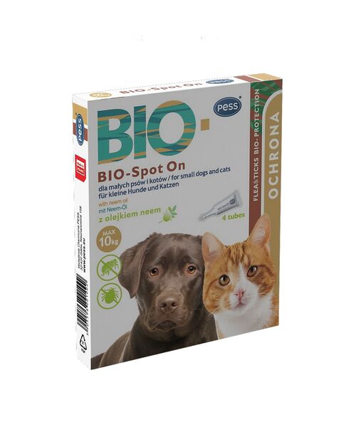 Olej neem Bio-spot on 4 x 1 g dla kotów i małych psów - Bricomarche.pl