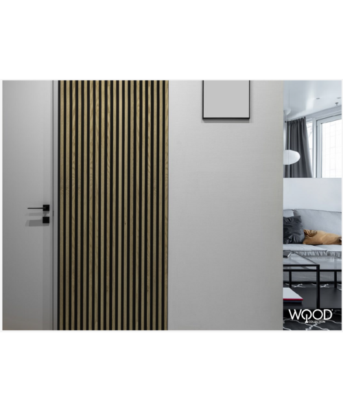 Lamele ścienne Stegu Linea Slim 265 x 15 cm dębowo-czarny - Bricomarche.pl