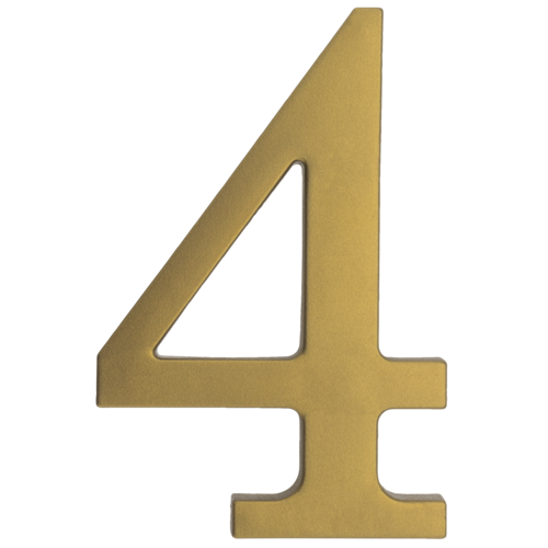 Cyfra plastikowa "4" złota 180 mm - Bricomarche.pl