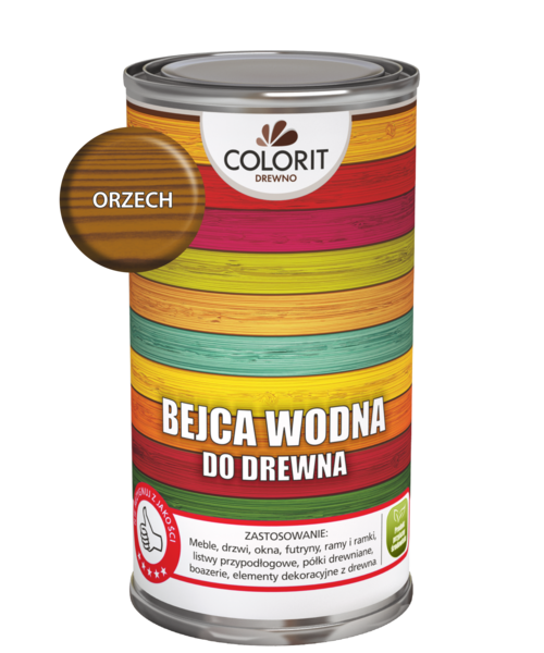 Bejca wodna do drewna Orzech 0,5 l Colorit Drewno - Bricomarche.pl