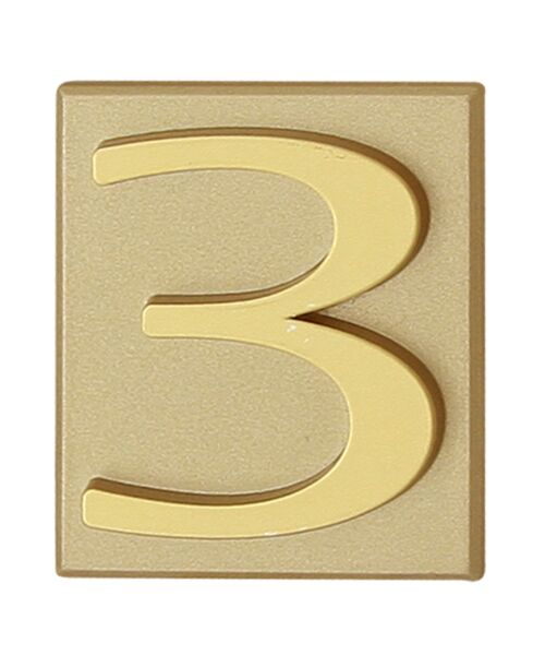 Cyfra "3" INV złota - Bricomarche.pl