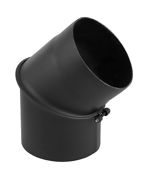 Kolano nastawne czarne 45st 130 x 2 mm x 2 seg - Bricomarche.pl