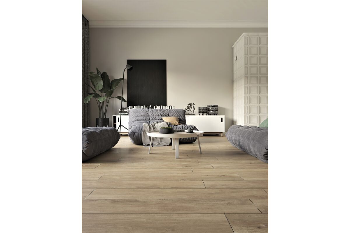 Gres szkliwiony Scandinavia beige 20 x 120 cm gat. I - Bricomarche.pl