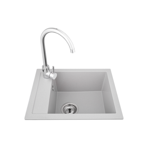 Zlewozmywak z baterią axi-gran szary Axis - Bricomarche.pl