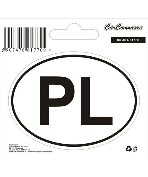 Naklejka "PL" - Bricomarche.pl